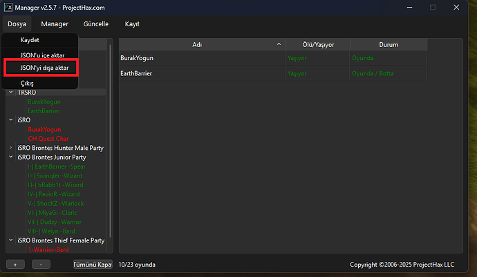phBot - Manager Backup Guide - Tutorials - ProjectHax