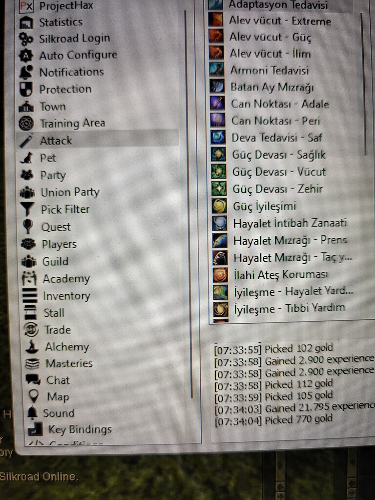 Bug Report v27.4.1 - phBot - ProjectHax
