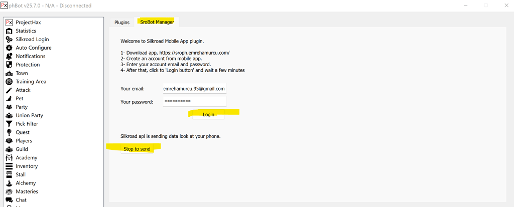 [Plugin]Srobot Manager - Mobile Entegration - Plugins - ProjectHax