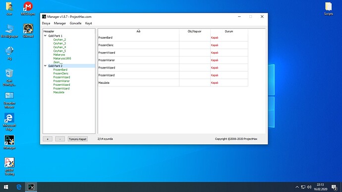 Manager dc after not relogin all time offline - Manager - ProjectHax
