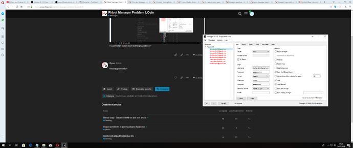 Phbot Manager Problem LOgin - Manager - ProjectHax