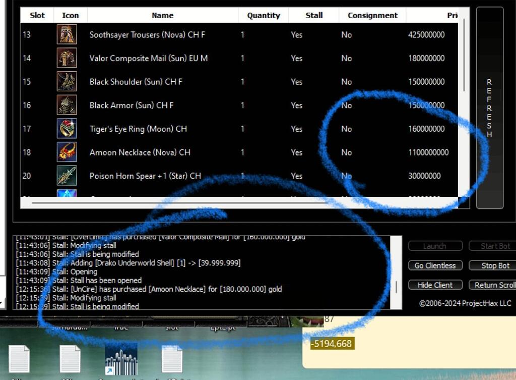 Stall price problem - Testing - ProjectHax