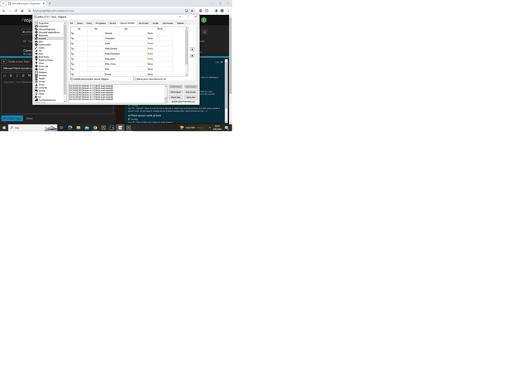 Silkroad Phbot monster preferences doesn't work - phBot - ProjectHax