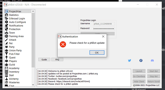 Please Check Phbot Update Testing Projecthax 