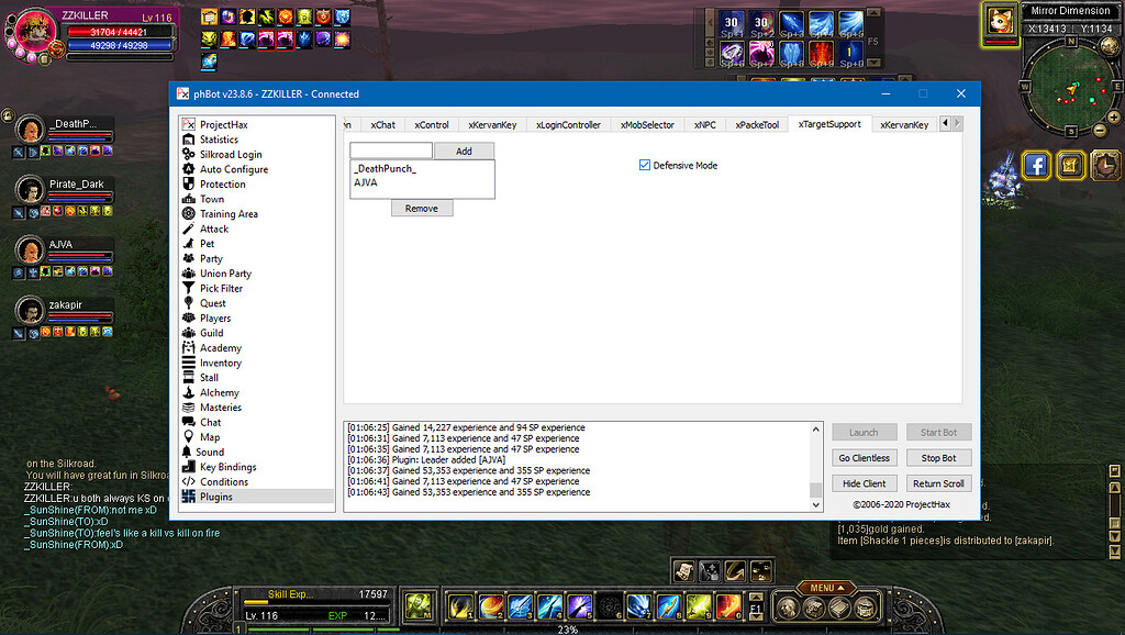Question on xTargetSupport plugin - Plugins - ProjectHax
