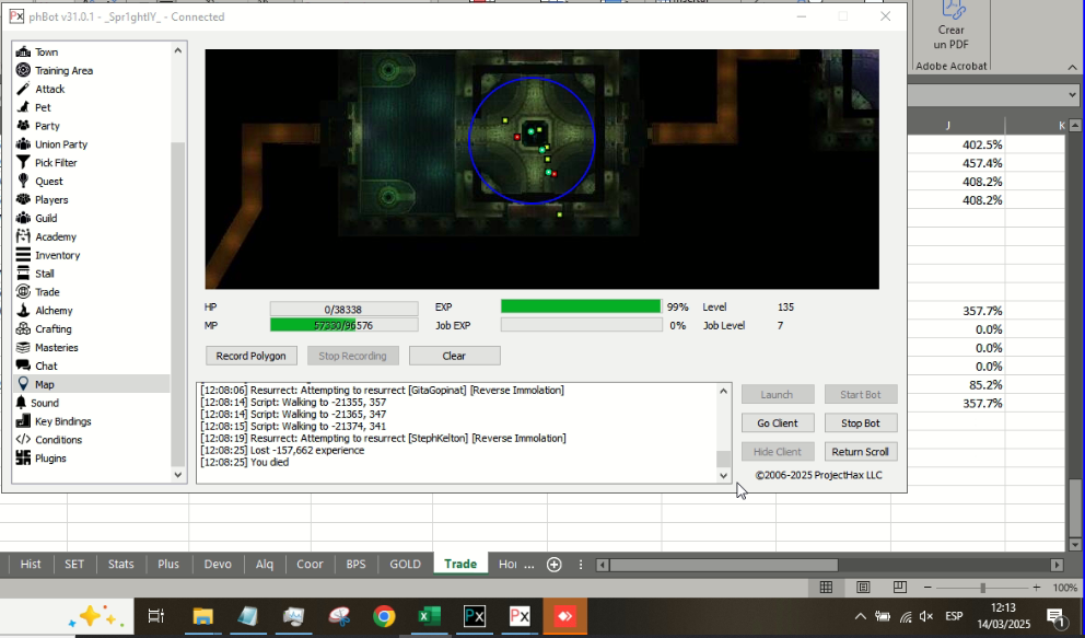 Phbot freezes repeatedly - phBot - ProjectHax
