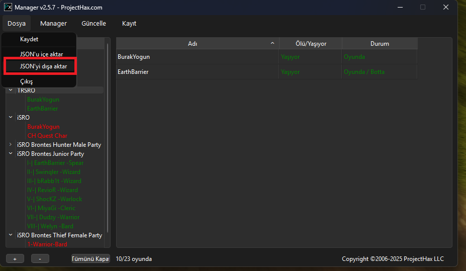phBot - Manager Backup Guide - Tutorials - ProjectHax