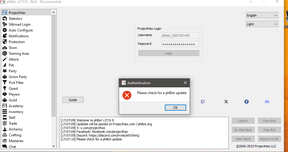 What i̇s your problem? - phBot - ProjectHax