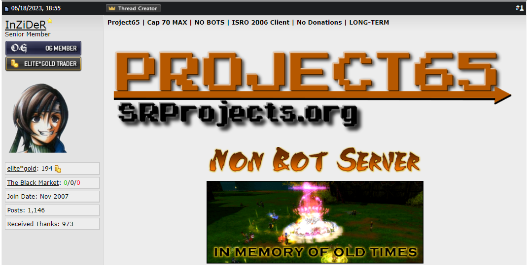 Bot for new private server (iSRO 1.067 client) - phBot - ProjectHax