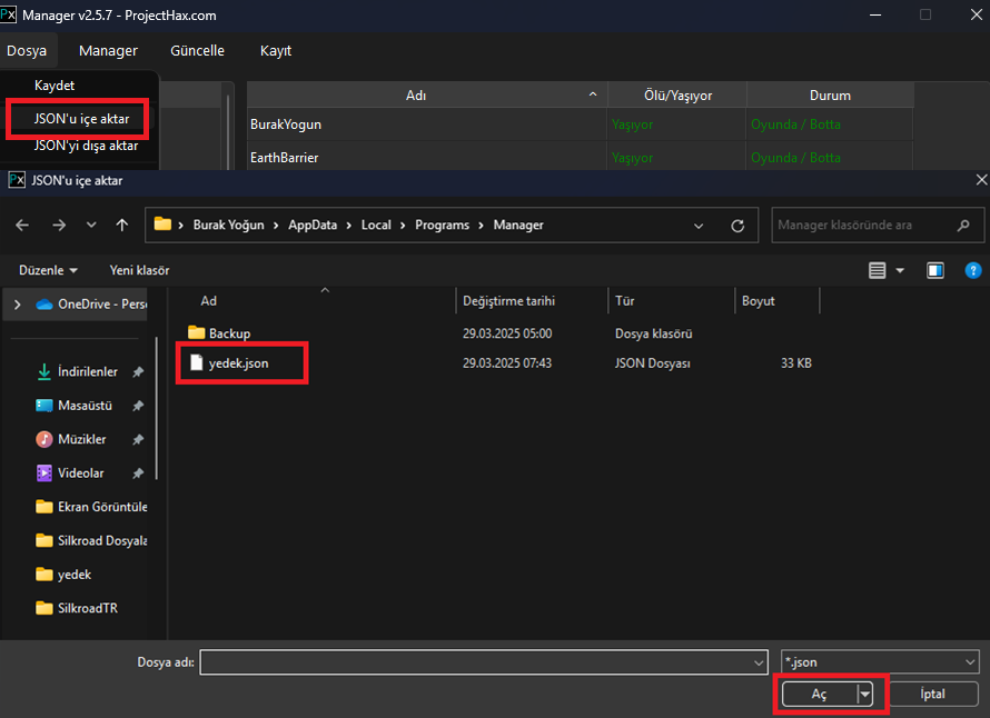 phBot - Manager Backup Guide - Tutorials - ProjectHax
