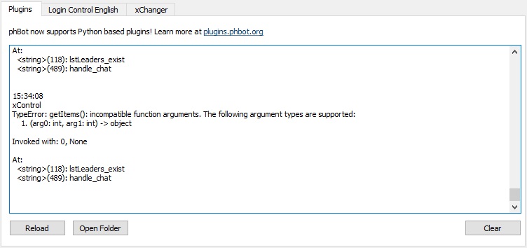 Pluginpython Error Plugins Projecthax
